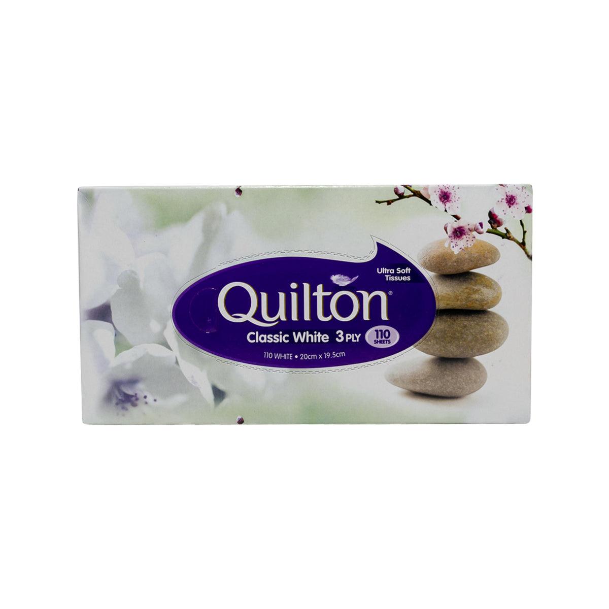 QUILTON 3 Ply White Facial Tissue with Aloe Vera – city'super Neighbourhood