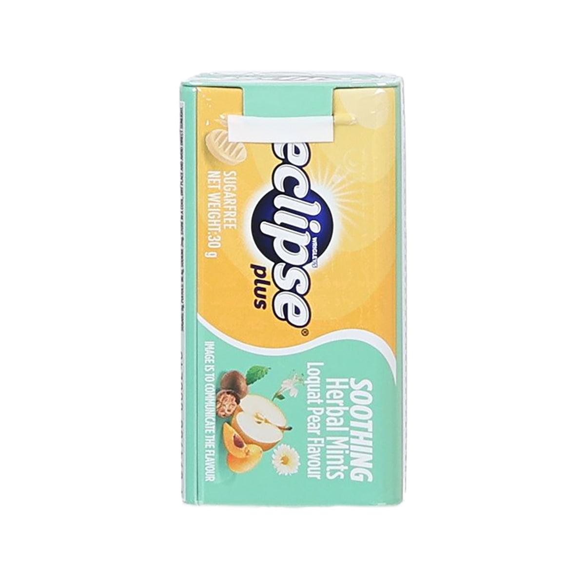 WRIGLEY'S Eclipse Plus Sugarfree Soothing Herbal Mints - Loquat Pear F ...