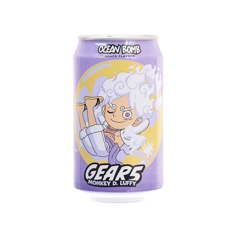 YHB OCEAN BOMB Grape Flavour Sparkling Water - One Piece Luffy [Can ...